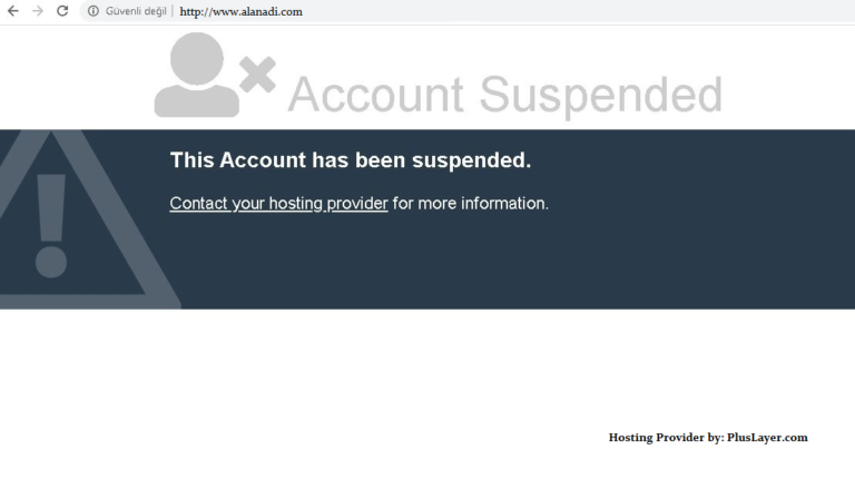 “Account Suspended” Hatası Nedir? – PlusLayer Blog